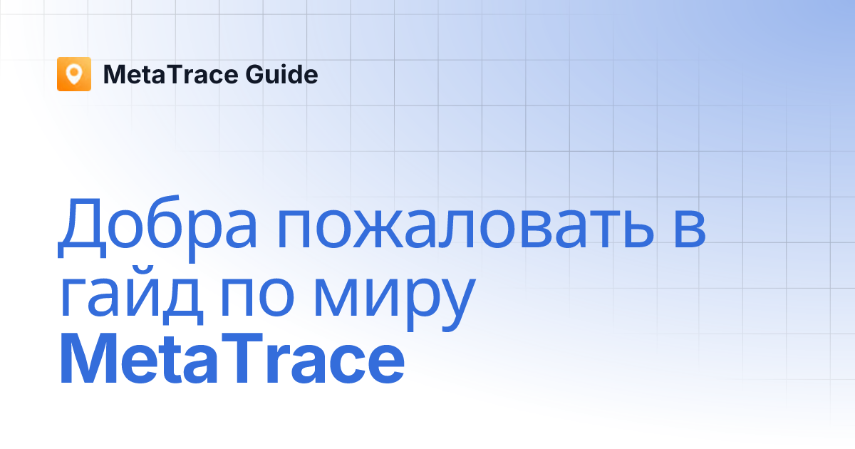 Добра пожаловать в гайд по миру MetaTrace | MetaTrace Guide